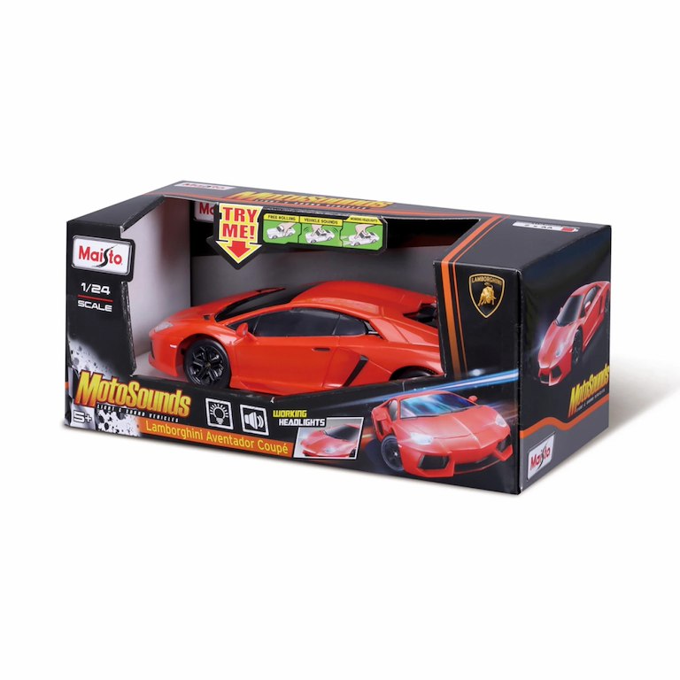 MAISTO MODEL AUTICA 1:24 MOTOSOUNDS LAMBORGHINI AVENTADOR