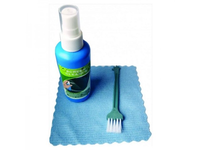 CK-LCD-005 * Gembird Cleaning set 3 in 1, fluid 100ml + brush + towel, set za ciscenje(99)