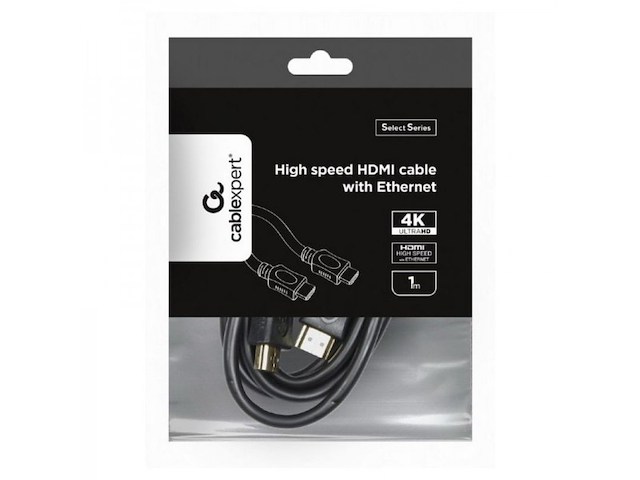 CC-HDMI4L-1M Gembird HDMI kabl v.2.0 ethernet support 3D/4K TV 1m FO