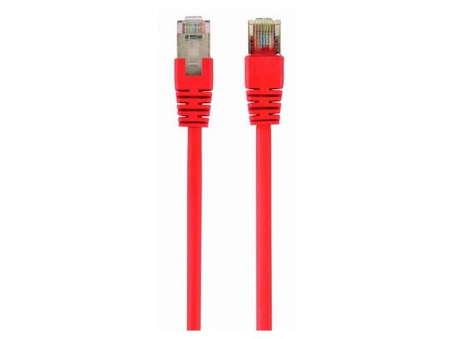 PP22-1M/R Gembird Mrezni kabl FTP Cat5e Patch cord, 1m red