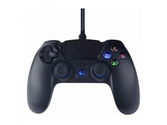 JPD-PS4U-01Gembird USB 2.0 analog vibration gamepad, PlayStation 4 / PC, 3m black