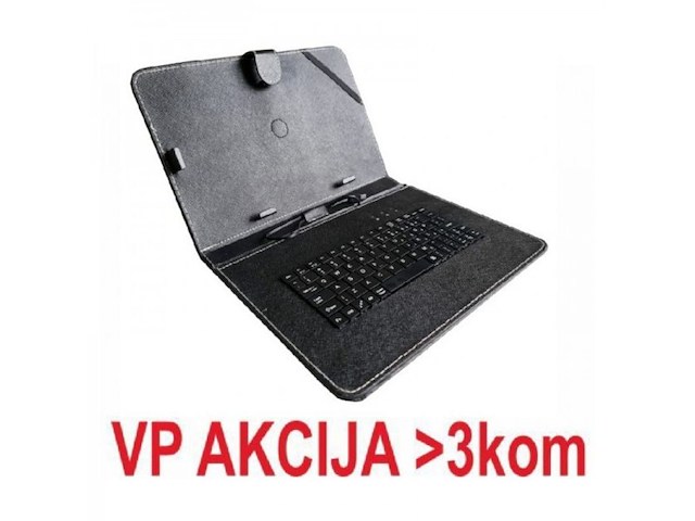 TA-PCK10-BLACK ** Gembird US Tastatura za 10 Tablet PC sa futrolom, sa micro USB konektorom (639)