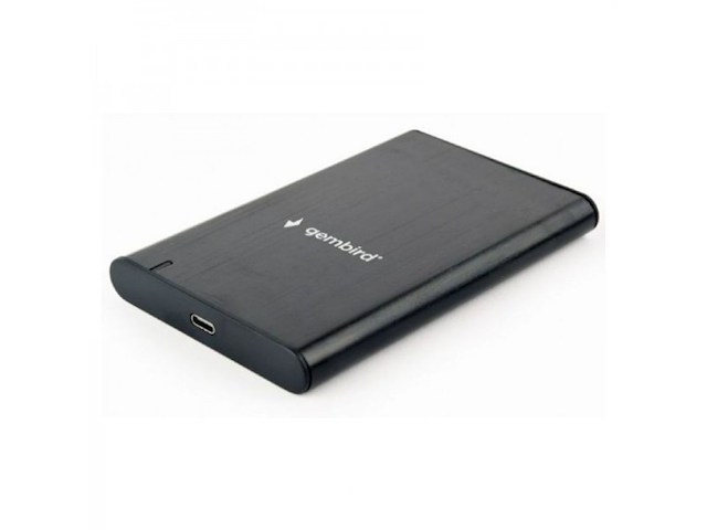 EE2-U3S-6 Gembird USB 3.1 Externo kuciste za 2.5 SATA hard diskove, Type-C, bruseni aluminium,crno