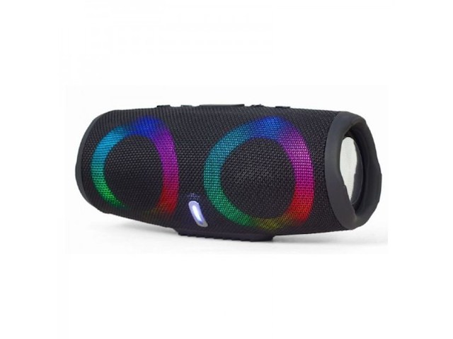 SPK-BT-LED-02 Gembird Portable Bluetooth karaoke speaker 2x5W, FM, USB, SD, 3,5mm, LED