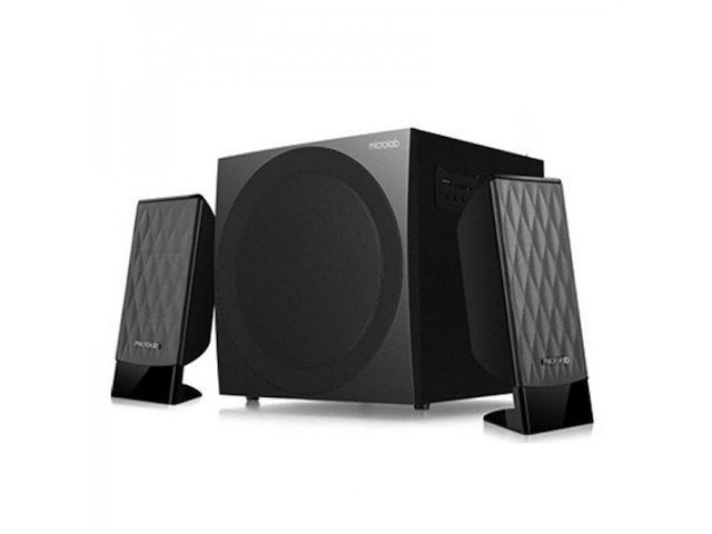 Microlab M-300 Aktivni drveni zvucnici 2.1 sistem 38W RMS(14W, 2x12W) 3.5mm