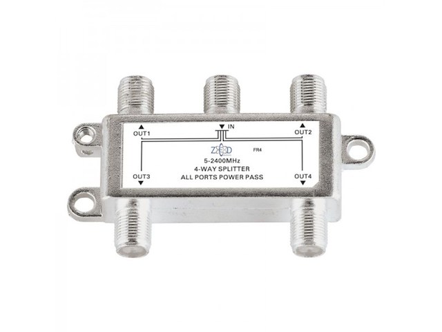 Antenski razdelnik FR4 1 ulaz - 4 izlaza, 5-2400MHz