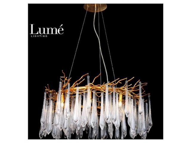 LUNA 162 LUSTER 8*G9 BRONZA