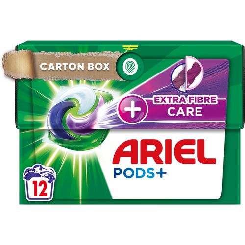 Ariel Kapsule za pranje veša + Extra Fiber Care 12 kom, 12 pranja