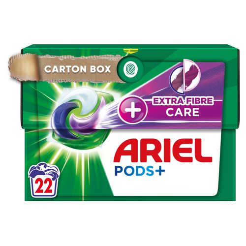 Ariel Kapsule za pranje veša + Extra Fiber Care 22 kom, 22 pranja