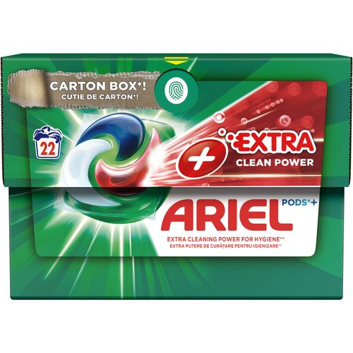 Ariel Kapsule za pranje veša +Extra Clean Power 22 kom, 22 pranja