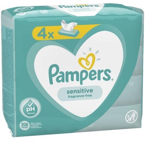 Pampers vlažne maramice Sensitive 4x52 kom