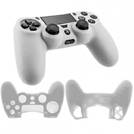 PS4 Silikonska zaštita - White Clear