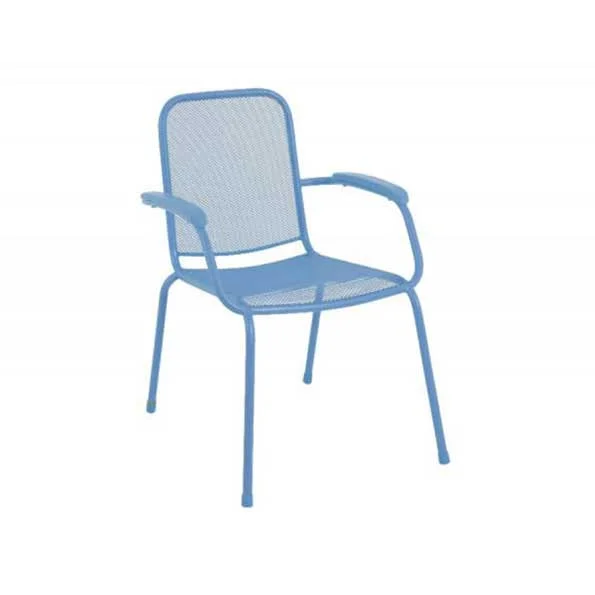 Baštenska metalna stolica – plava Lopo