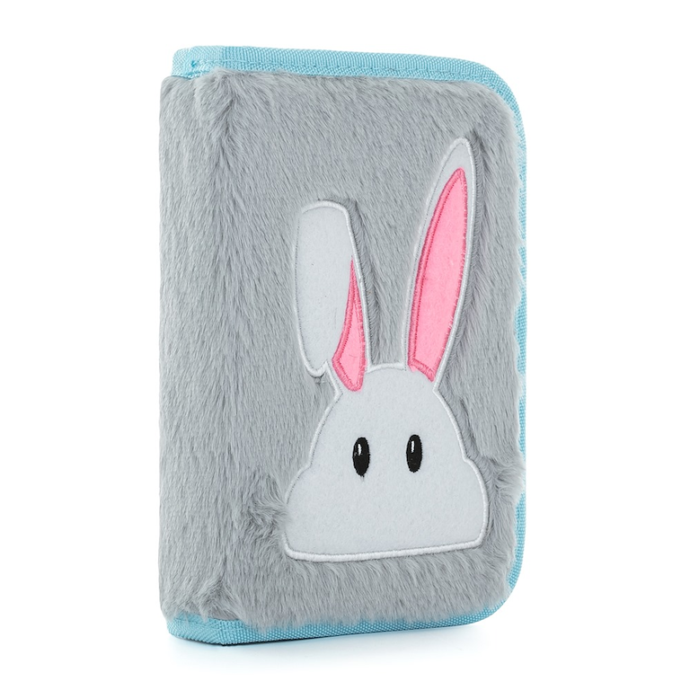 Prazna pliš pernica 1 zip BUNNY