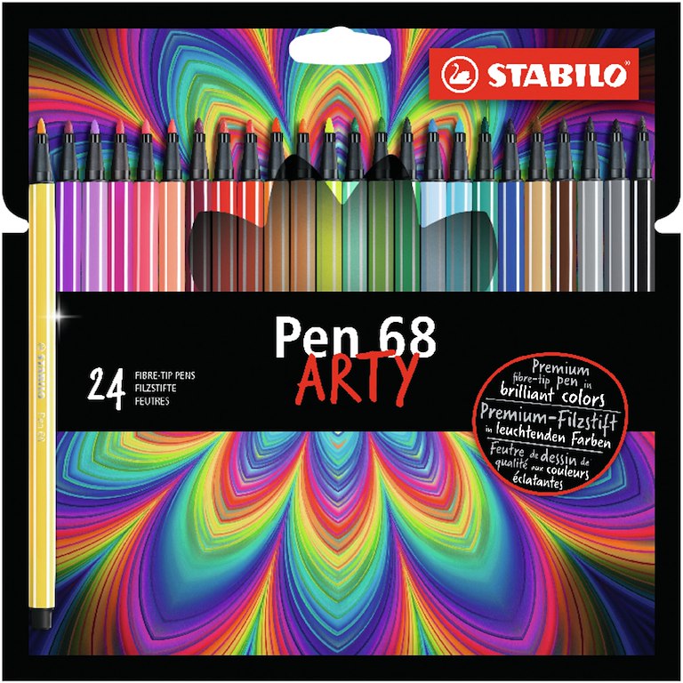 Flomasteri STABILO Pen 68 Arty set 1/24