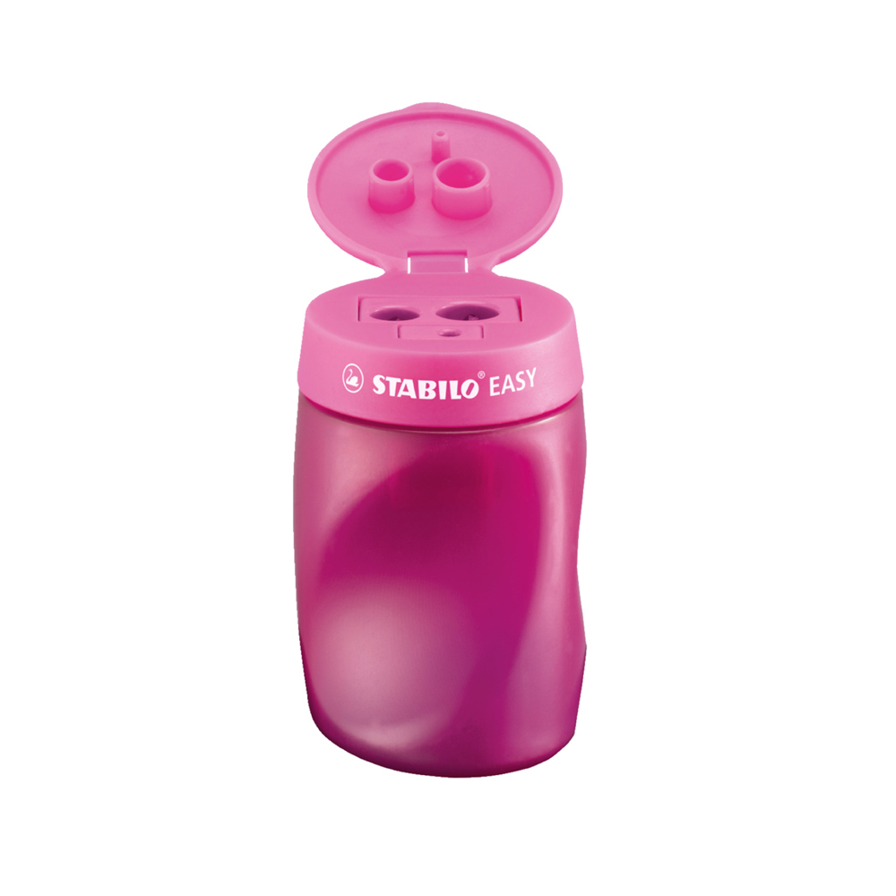 Ergonomski rezač za desnoruke STABILO EASYsharpener pink