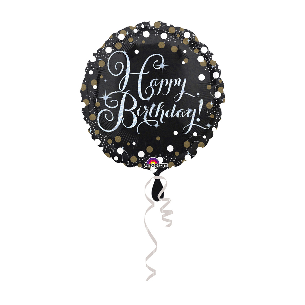 Folija balon 43cm Sparkly Birthday