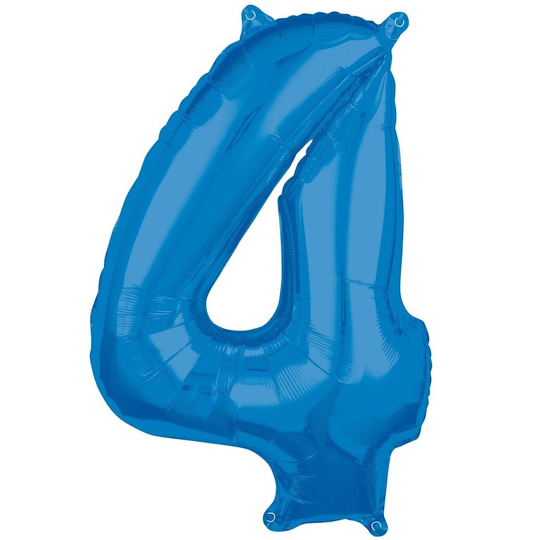 Folija balon 45x66cm Plavi Broj 4