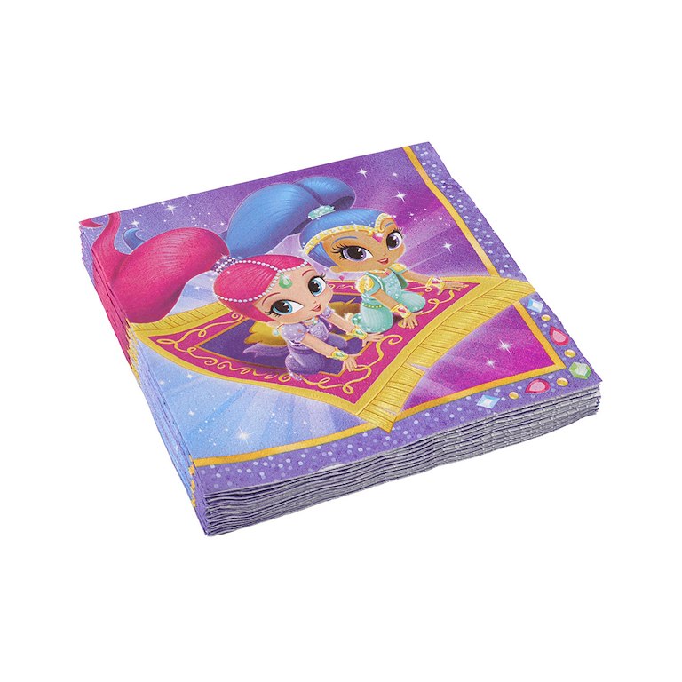 Shimmer & Shine salvete 33x33cm set 1/20