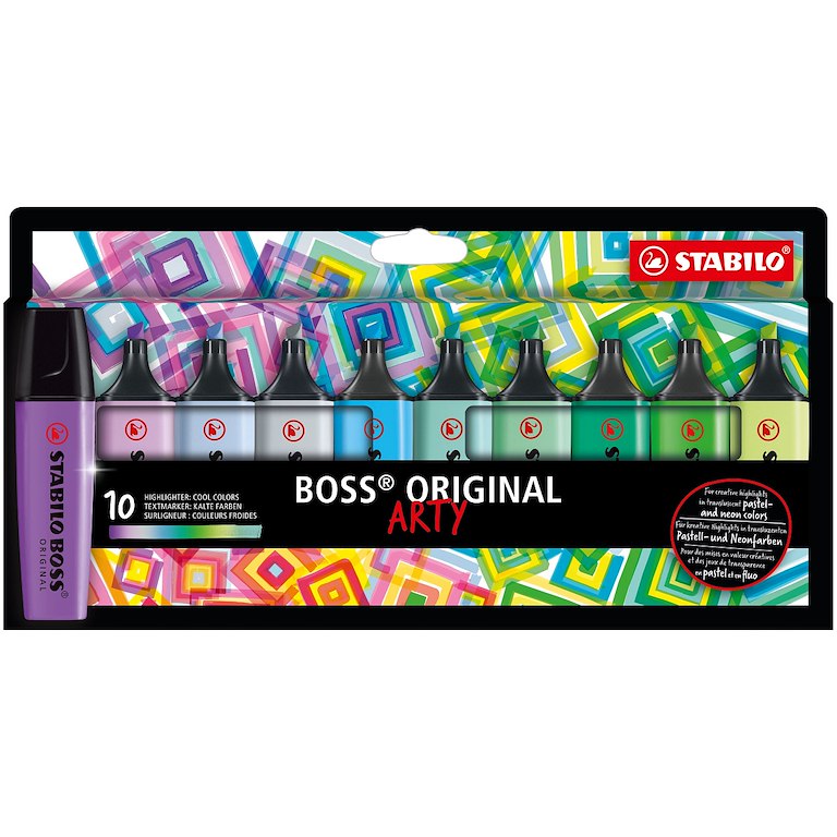 Signir STABILO BOSS ORIGINAL Arty set 1/10 hladne boje