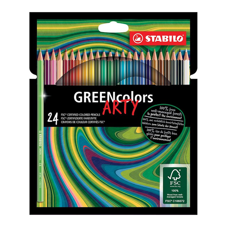 Drvene bojice STABILO GREENcolors Arty set 1/24