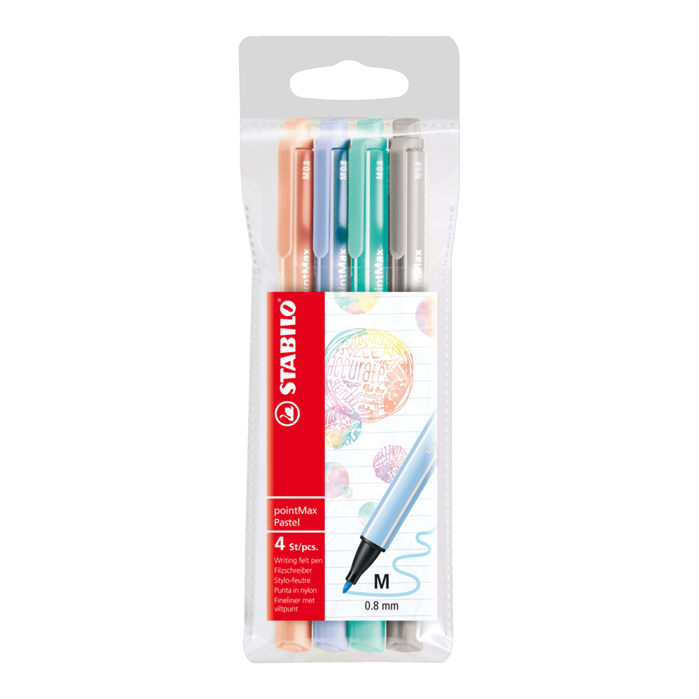 Fini flomaster 0.8mm STABILO pointMax pastel set 1/4