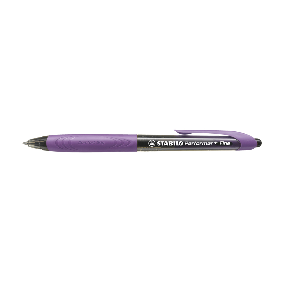 Hemijska olovka STABILO Performer+ crna/lila