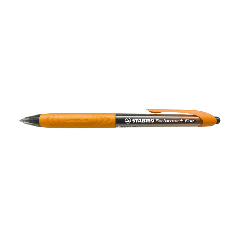 Hemijska olovka STABILO Performer+ crna/oranž