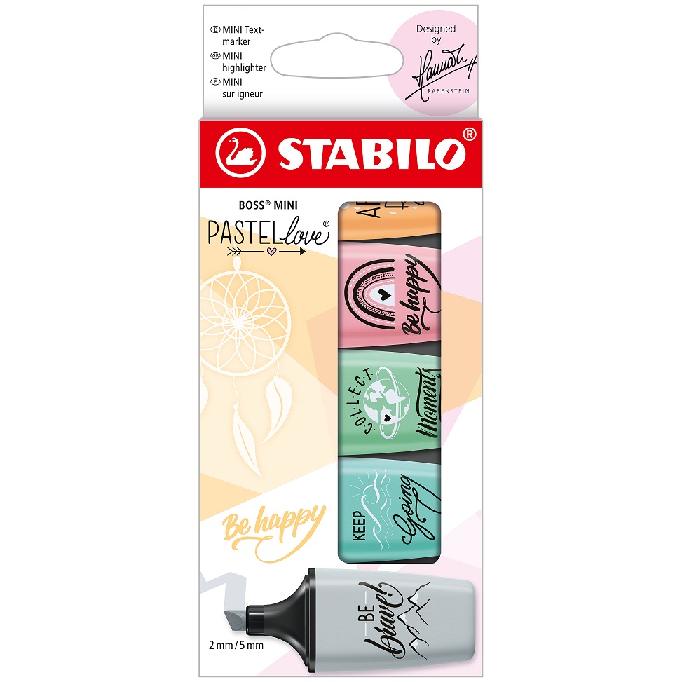 Signir STABILO BOSS MINI Pastellove Edition 2.0 set 1/5