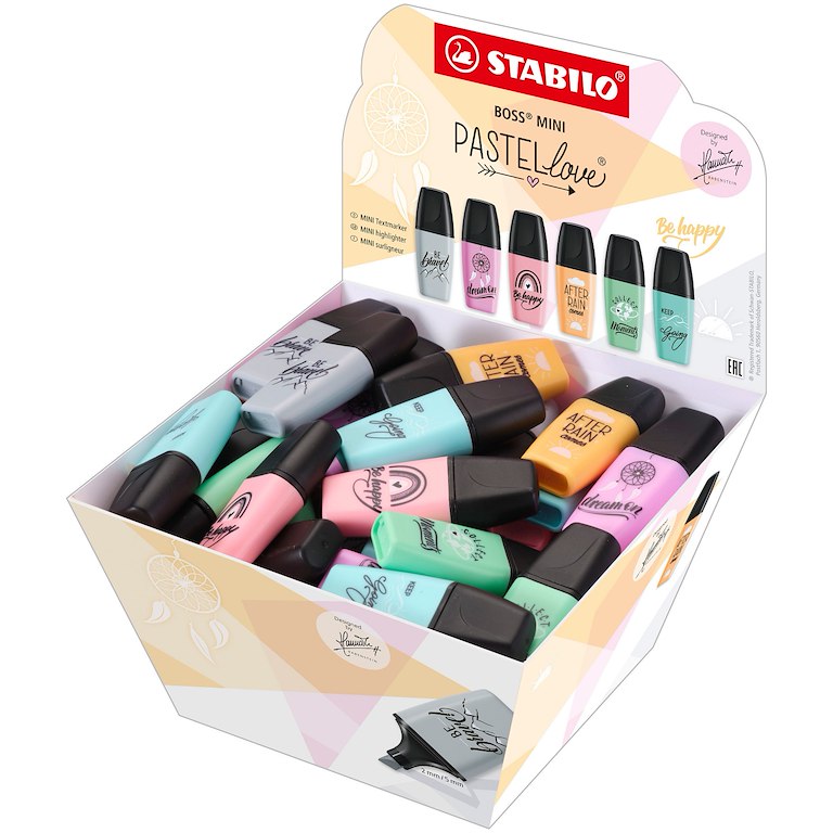 Signir STABILO BOSS MINI Pastellove Edition 2.0 1/50 displej