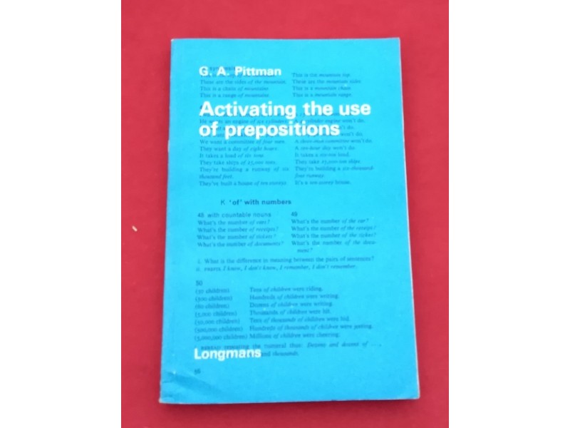 Activating the use of prepositions G.A.Pittman