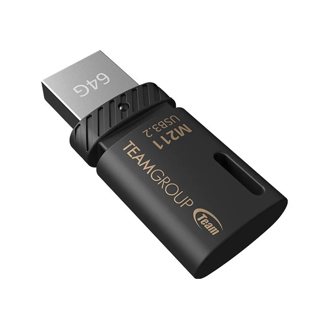 Team Group 64GB M211 (TM211364GB01) USB flash memorija 3.2+Tip C crni