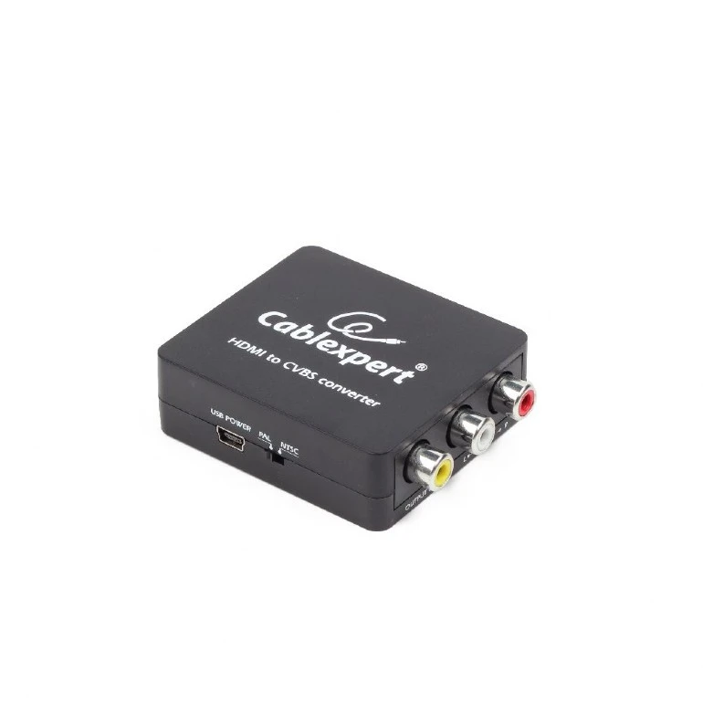 Gembird (DSC-HDMI-CVBS-001) adapter HDMI (ženski) na 3 činča (ženski) crni