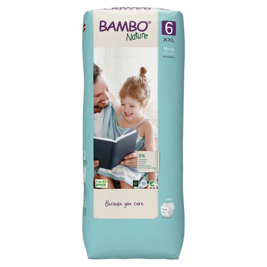 Bambo Nature Eco-Friendly 6 pelene, 40 komada