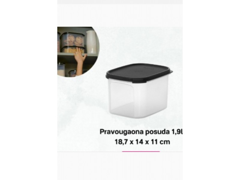 Tupperware Pravougaona posuda 1,9l