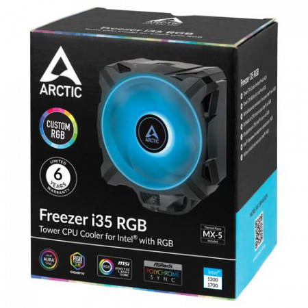 CPU Hladnjak Arctic Freezer i35 RGB, 4 heatpipe up to 150W TDP, ACFRE00096A, LGA 1700