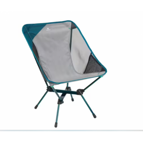 Siva sklopiva stolica za kampovanje
