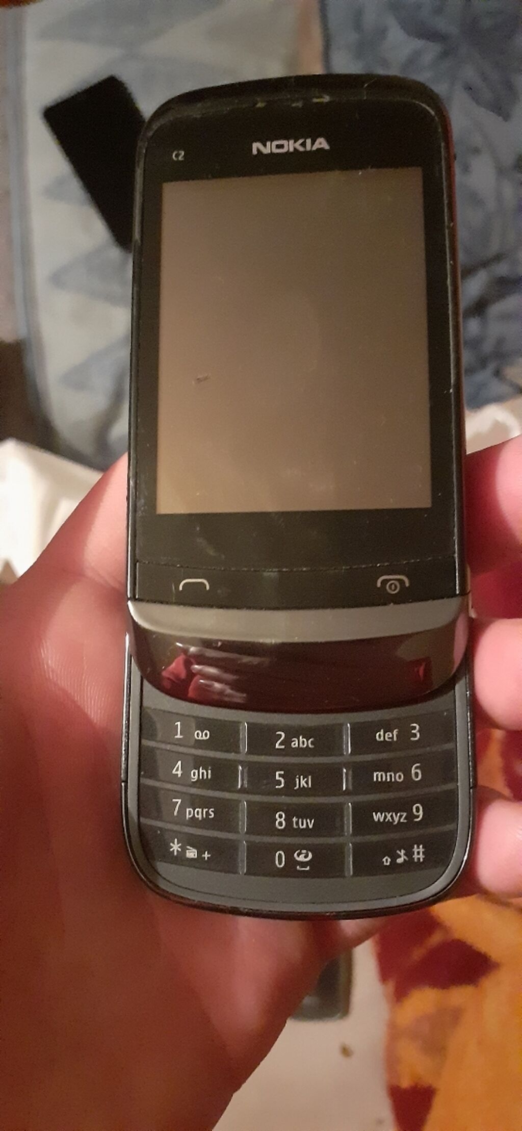 Nokia C2, < 2 GB, bоја - Crna, Sa tastaturom, Na preklapanje