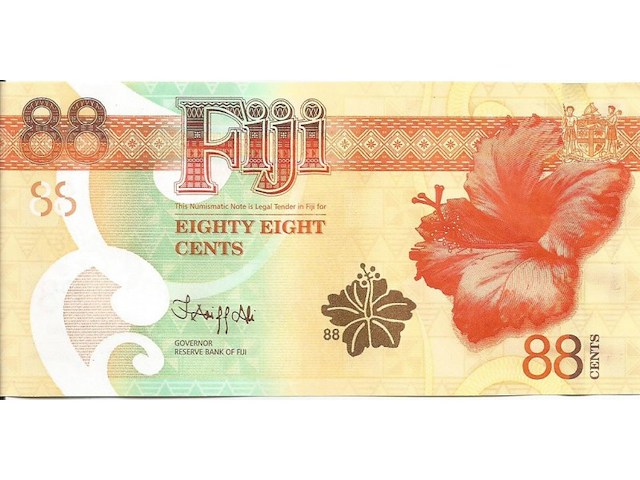 Fiji 88 cents 2022. UNC
