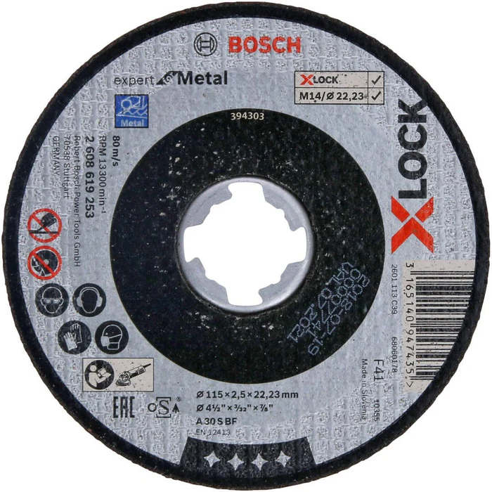 Bosch X-LOCK Expert for Metal 115x2,5x22,23 za ravno sečenje - 2608619253
