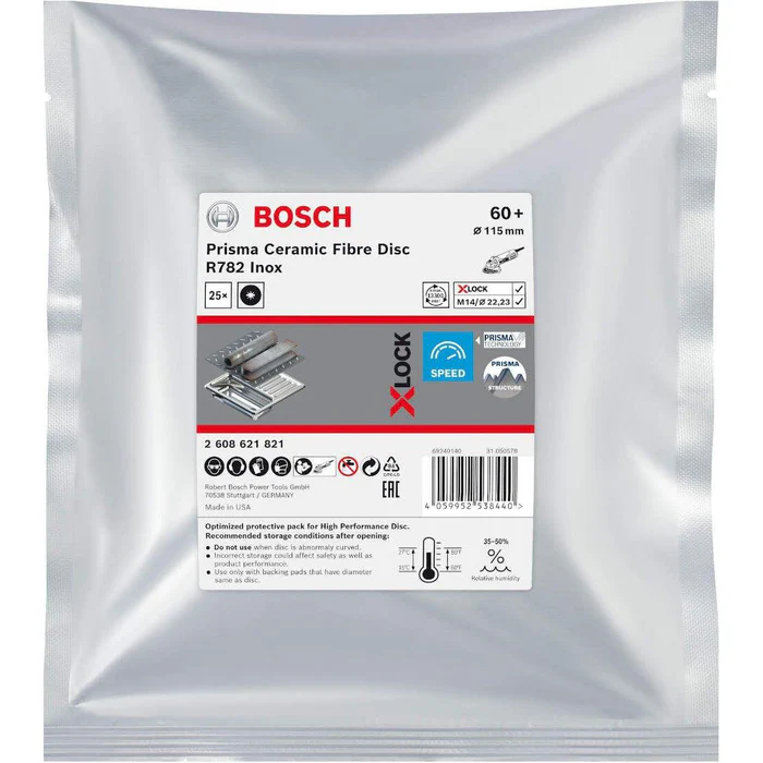 Bosch X-LOCK fiber disk R782 115 mm G60 pakovanje od 25 kom. - 2608621821