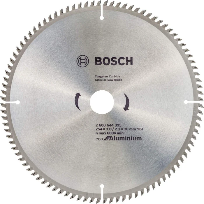 List kružne testere za aluminijum Ø254x3,0x30/96z Bosch Eco for Aluminium (2608644395)