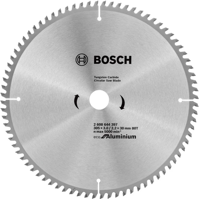 List kružne testere za aluminijum Ø305x3,0x30/80z Bosch Eco for Aluminium (2608644397)