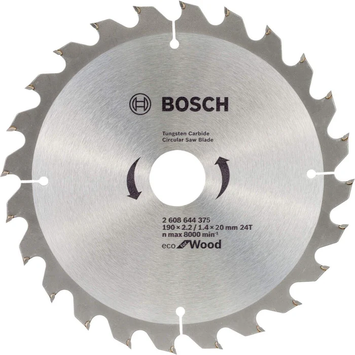 List kružne testere za drvo Ø190x2,2x20/24z Bosch Eco for Wood (2608644375)