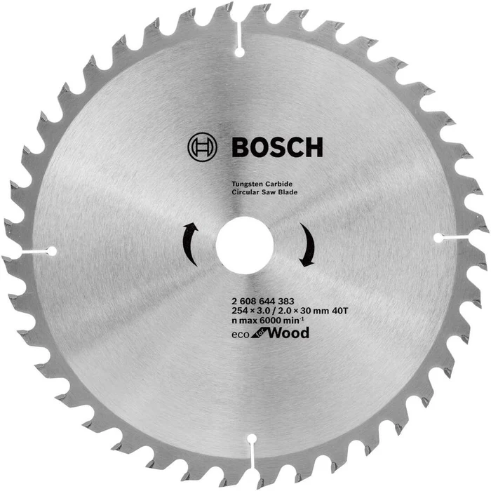 List kružne testere za drvo Ø254x3,0x30/40z Bosch Eco for Wood (2608644383)