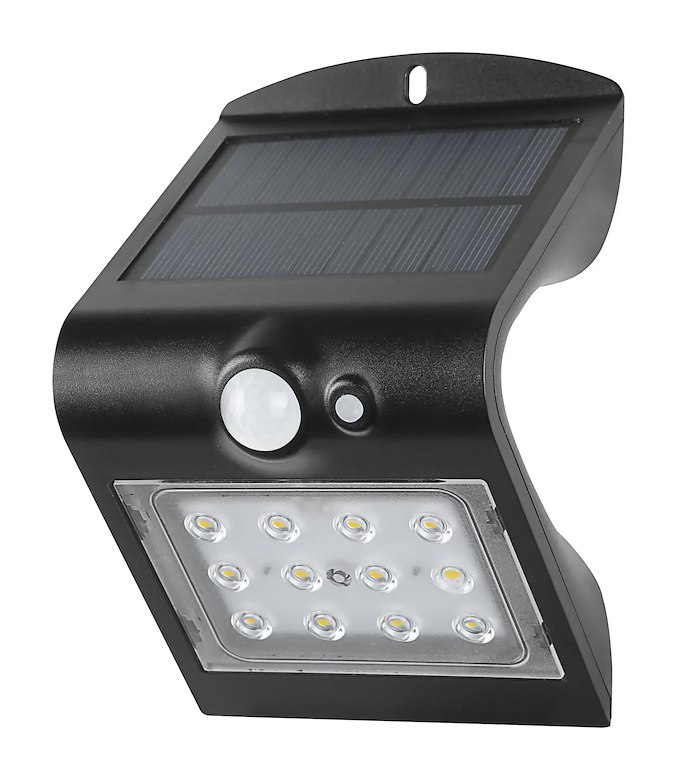 LYNCO Solarna LED svetiljka sa senzorom IP65 1.5W Leptir crna