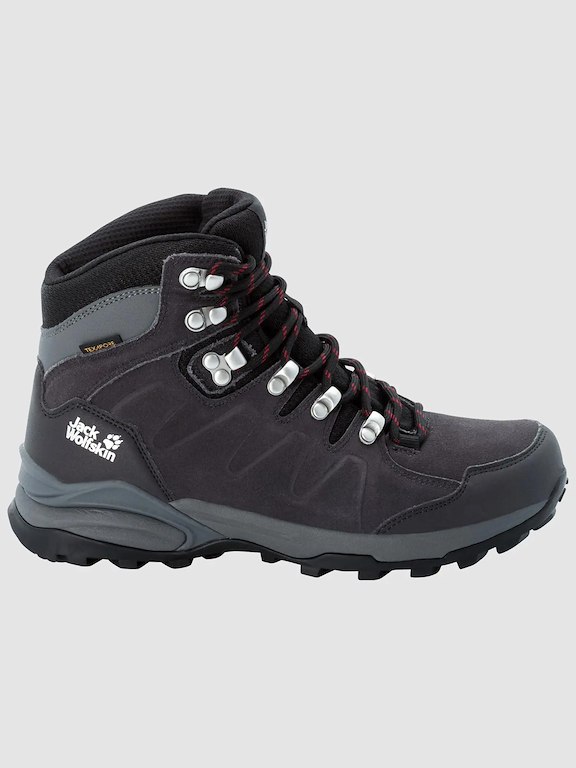 JACK WOLFSKIN Ženske poluduboke cipele REFUGIO TEXAPORE MID W Hiking boots tamnosive