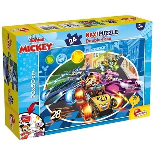 LISCIANI Puzzle Maxi Mickey 2u1 složi I oboji - 24 dela