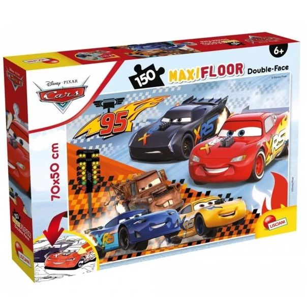 LISCIANI Puzzle Maxi Cars 2u1 složi I oboji - 150 delova