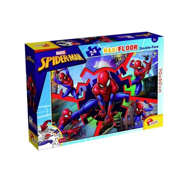 LISCIANI Puzzle Maxi Marvel Spiderman 2u1 složi I oboji - 24 dela